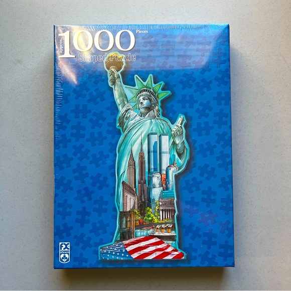 Games | New In Wrapper Statue Of Liberty 100 Piece Shaped Puzzle | Poshmark